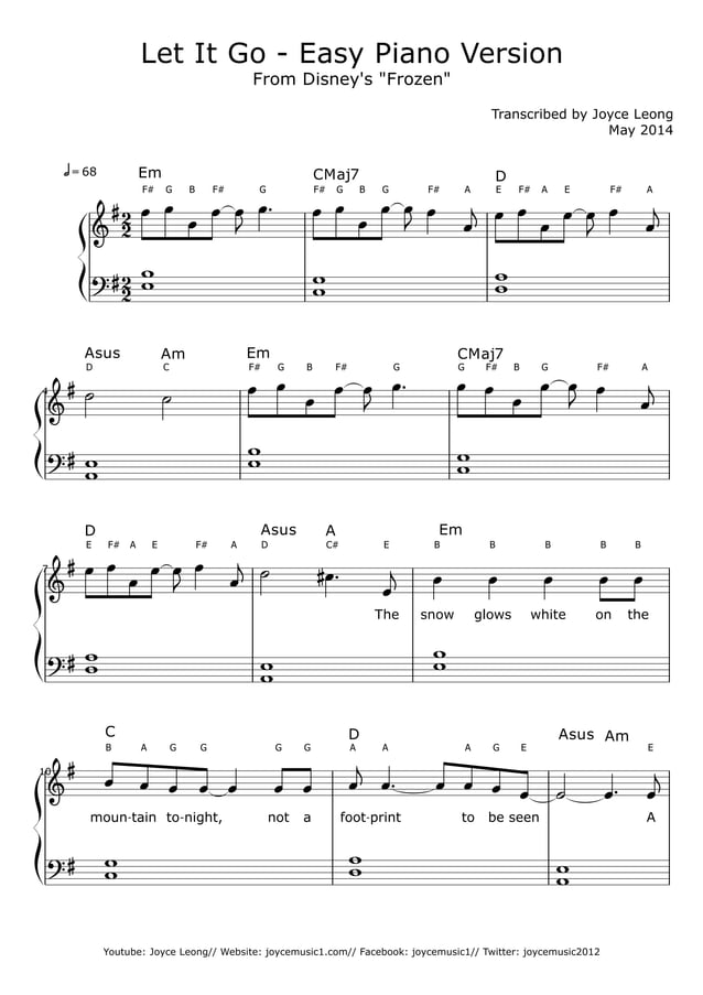 Let it-go-easy-piano | PDF