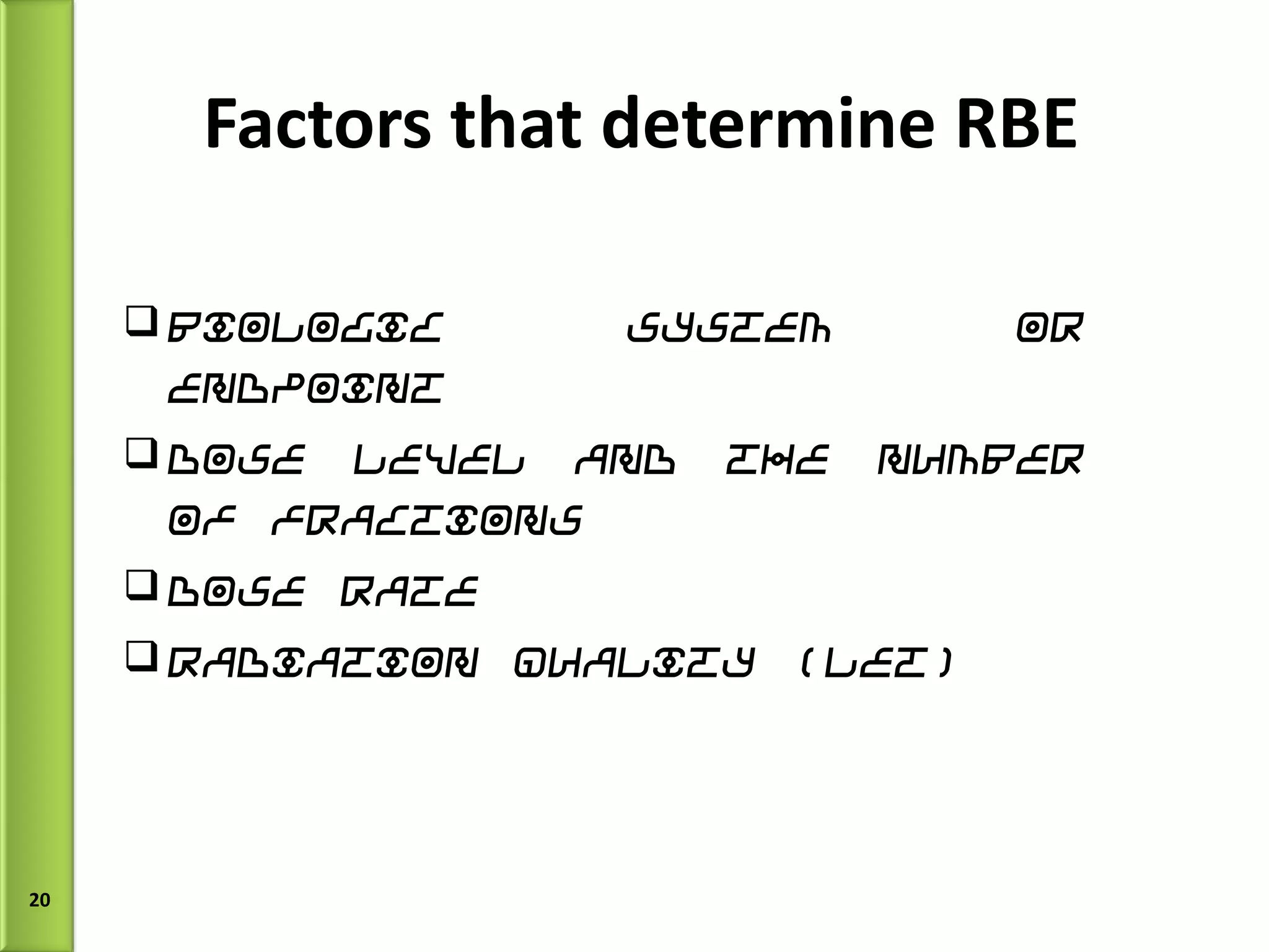 LET, RBE & OER - dr vandana | PPT