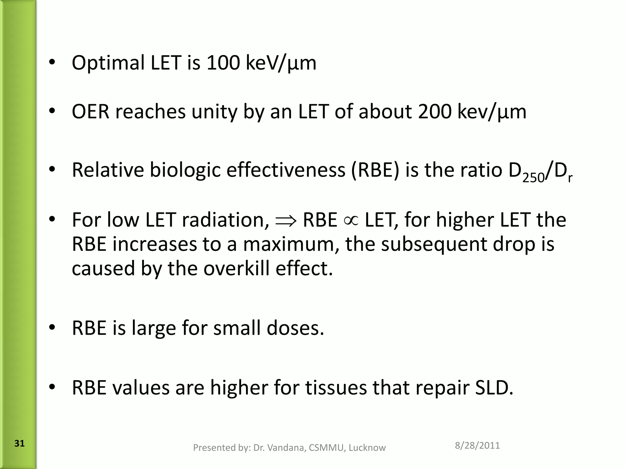 LET, RBE & OER - dr vandana | PPT