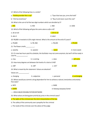 Let questions (3) | PDF