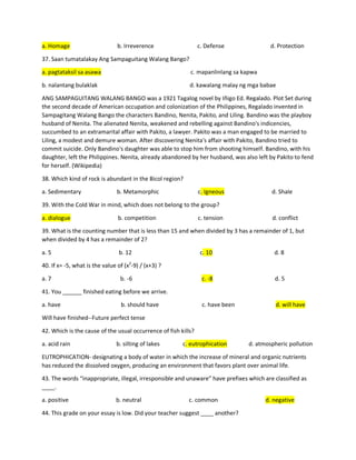 Let questions (3) | PDF