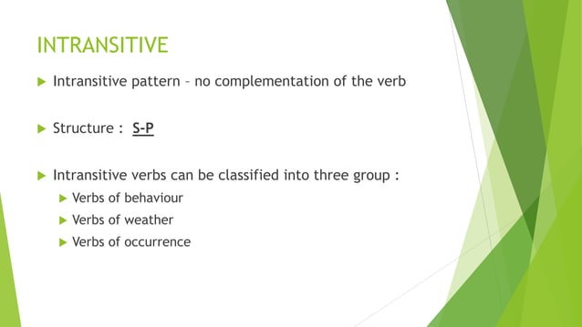 Complementation of Verbs | PPTX