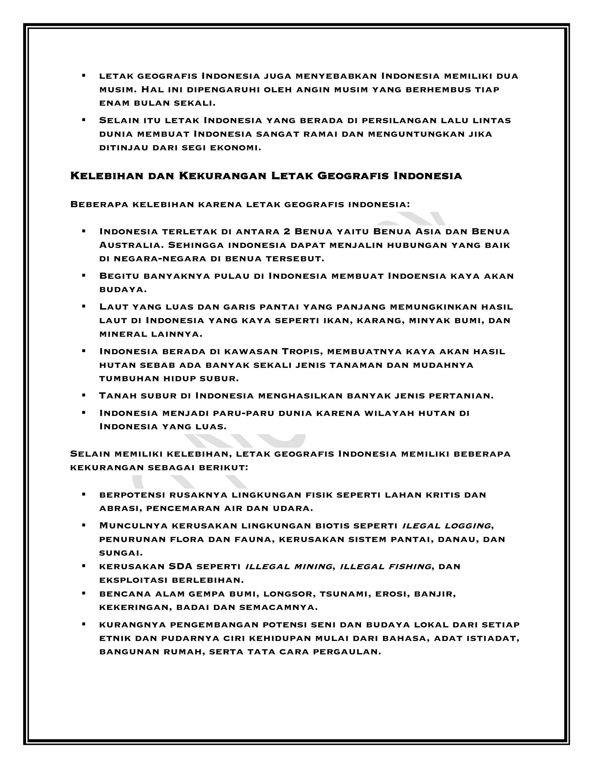 Letak geografis dan astronomis indonesia | PDF