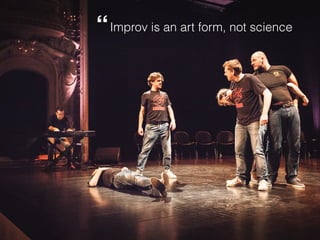 "The techniques of theatre are the techniques of communicating ...