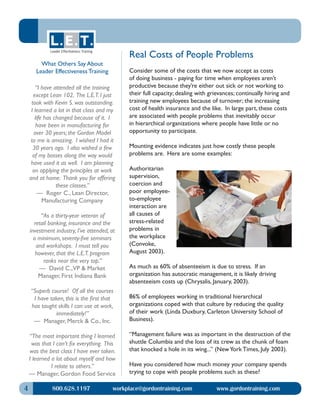 Leader Effectiveness Training (L.E.T.) e-brochure | PDF