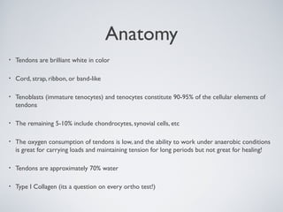 Lower Extremity Tendinopathies in Sports | PPT