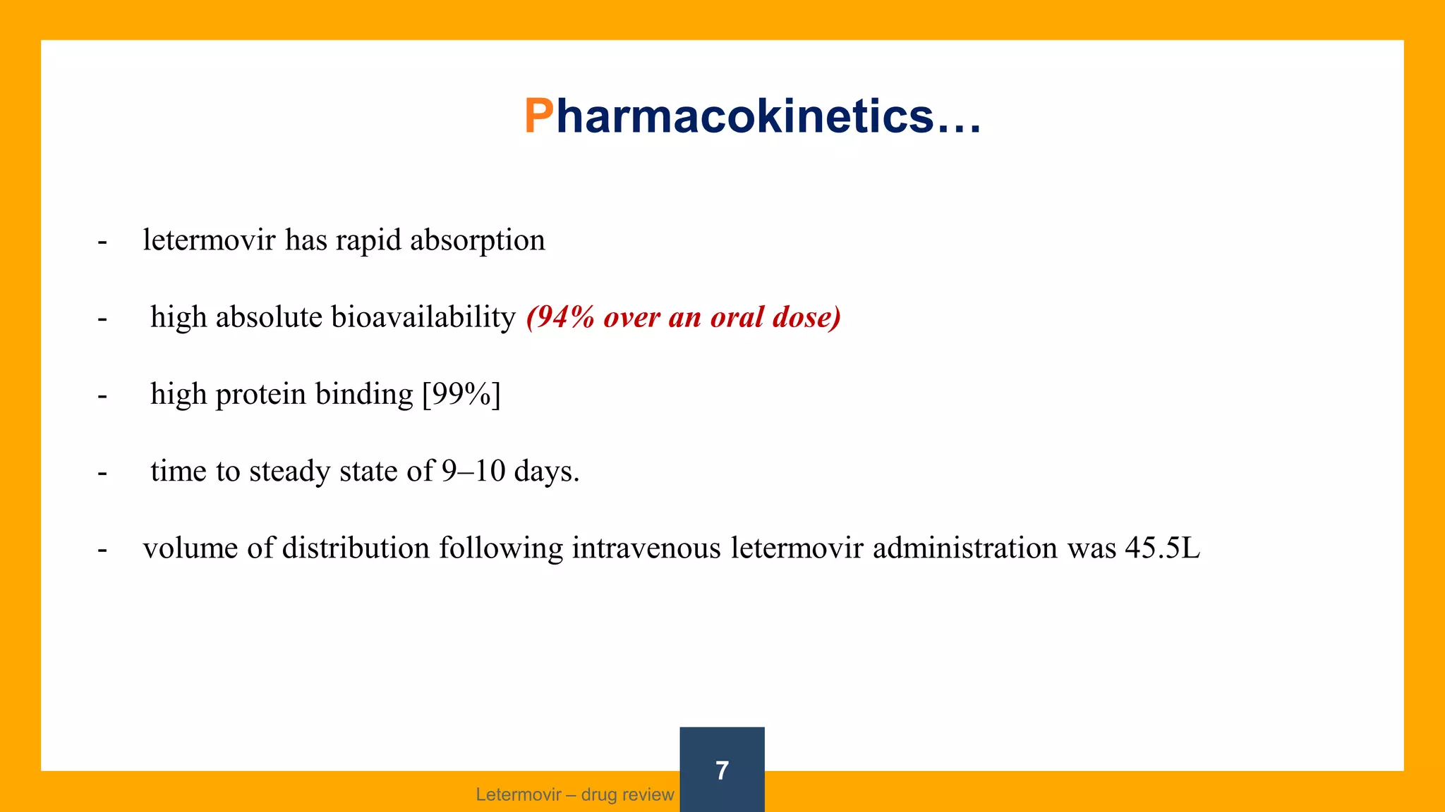 Letermovir drug review | PPTX