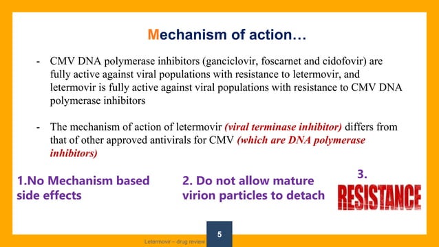 Letermovir drug review | PPTX | Infectious Diseases | Diseases and ...