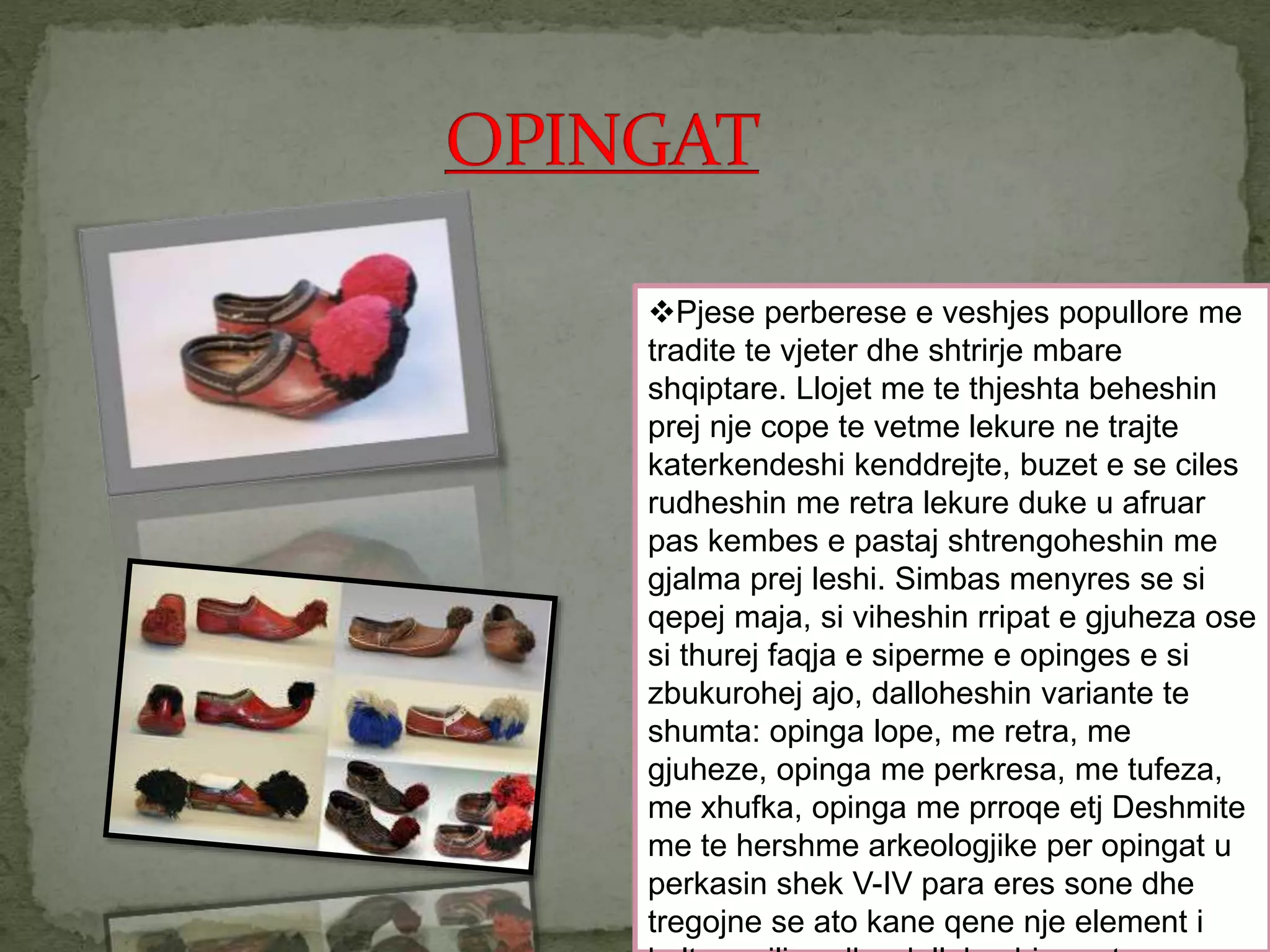 Veshjet kombetare shqiptare | PPTX