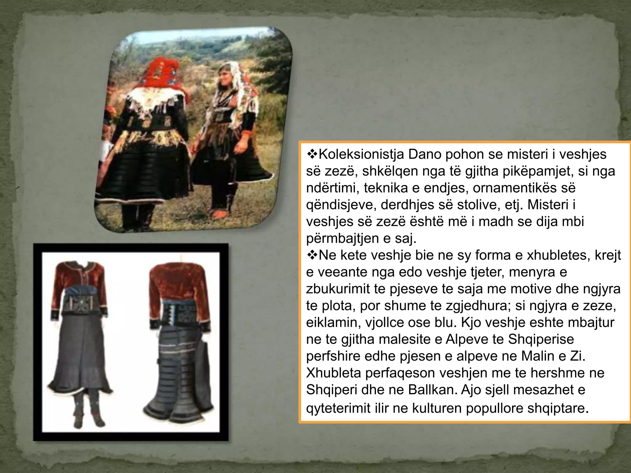 Veshjet kombetare shqiptare | PPTX
