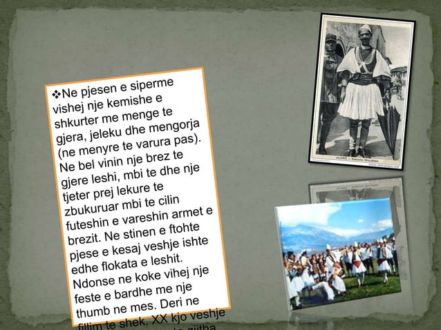 Veshjet kombetare shqiptare | PPTX