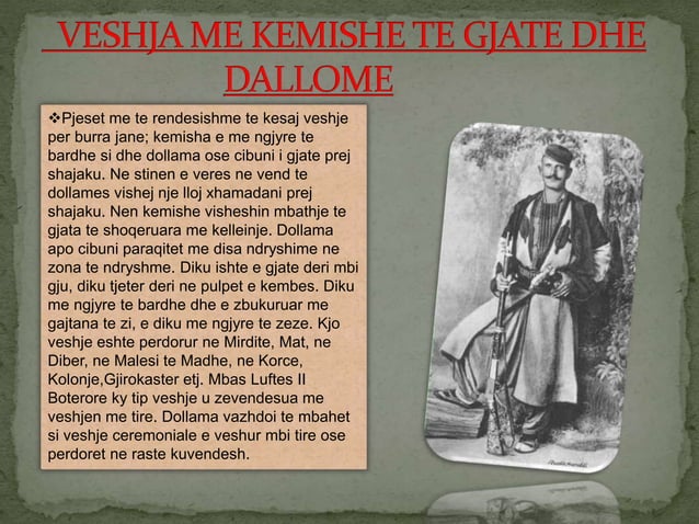 Veshjet kombetare shqiptare | PPTX