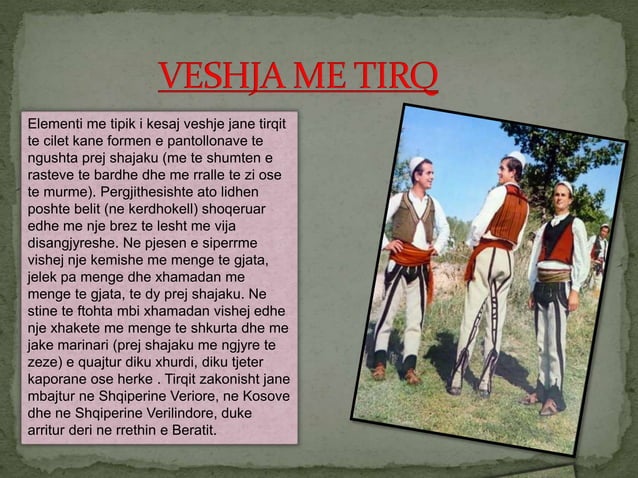 Veshjet kombetare shqiptare | PPTX