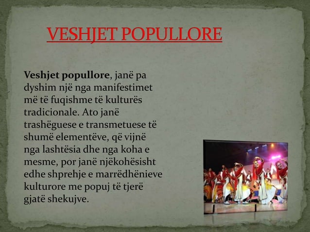 Veshjet kombetare shqiptare | PPTX