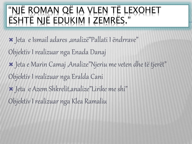 Letersia boterore e shekullit xx