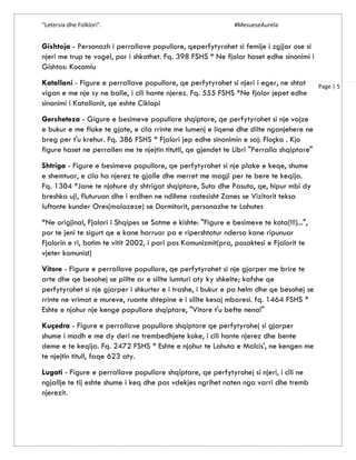 Letersia dhe Folklori !!!! | PDF