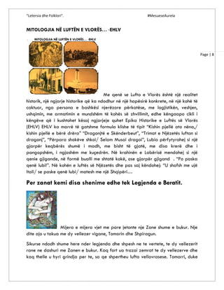 Letersia dhe Folklori !!!! | PDF