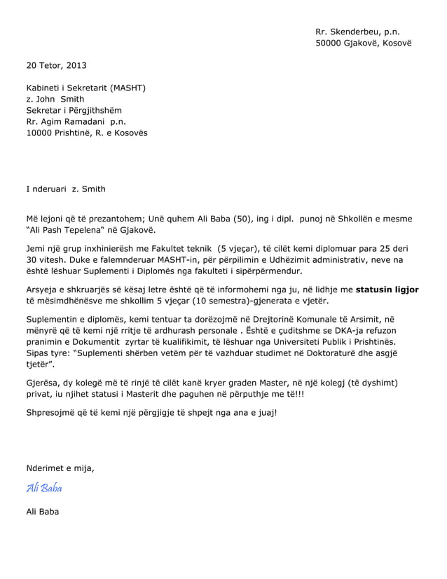 Leter zyrtare ne pdf | PDF