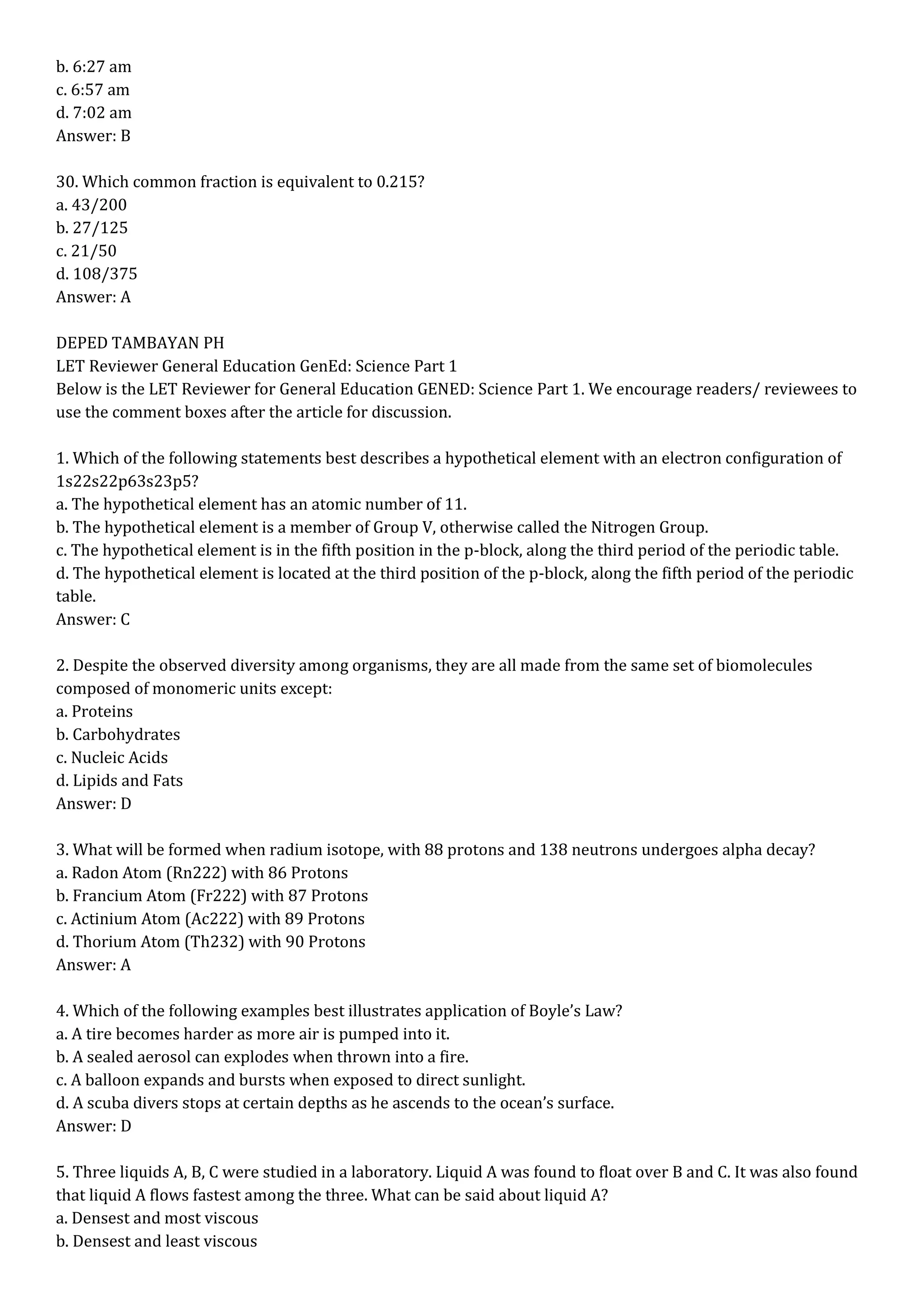 Let General Education reviewer | PDF