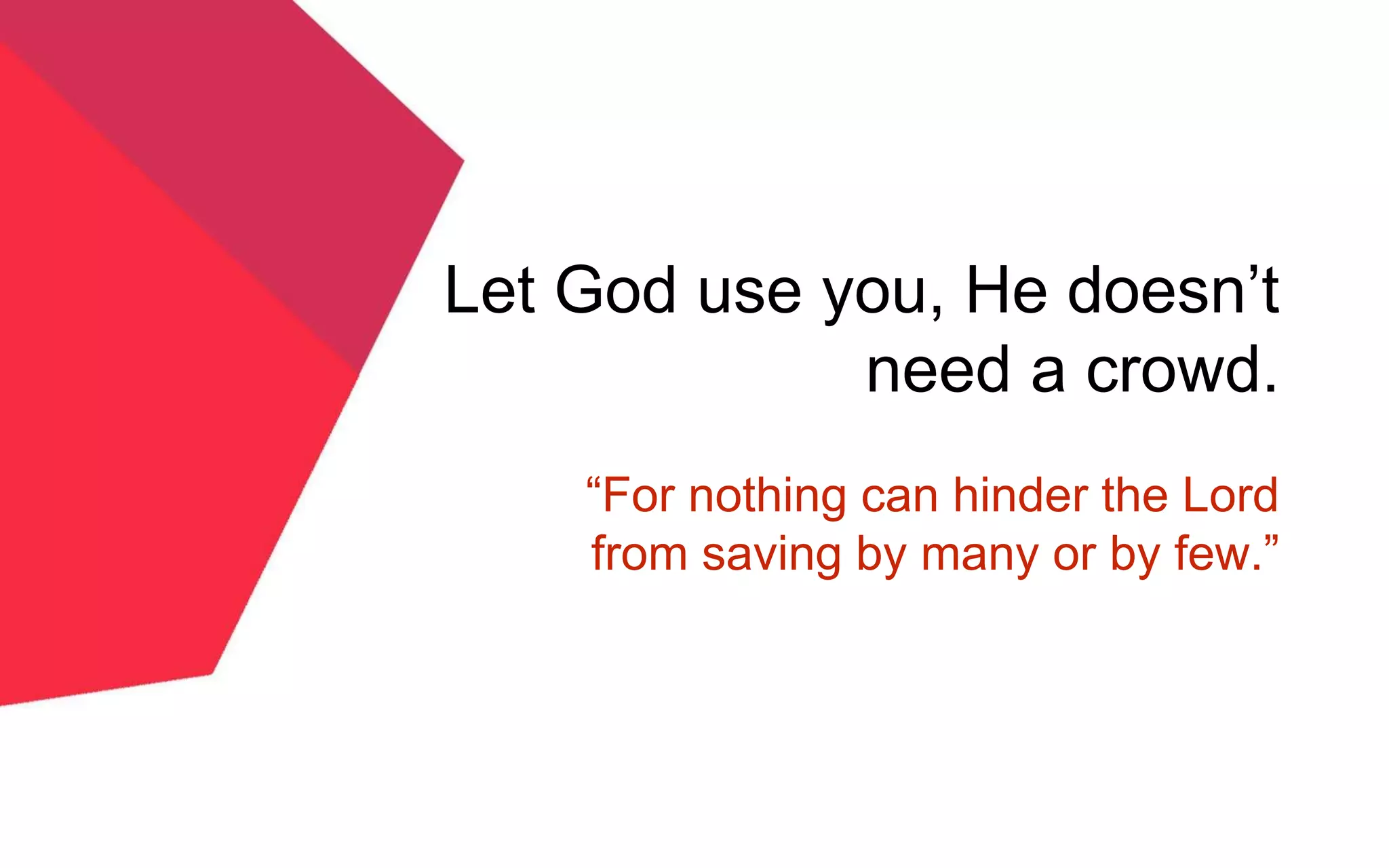 Let God Use You | PPTX