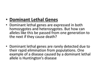 Lethal alleles | PPTX