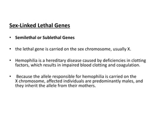 Lethal alleles | PPTX
