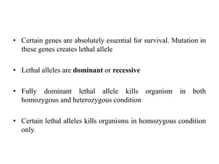 Lethal alleles | PPTX