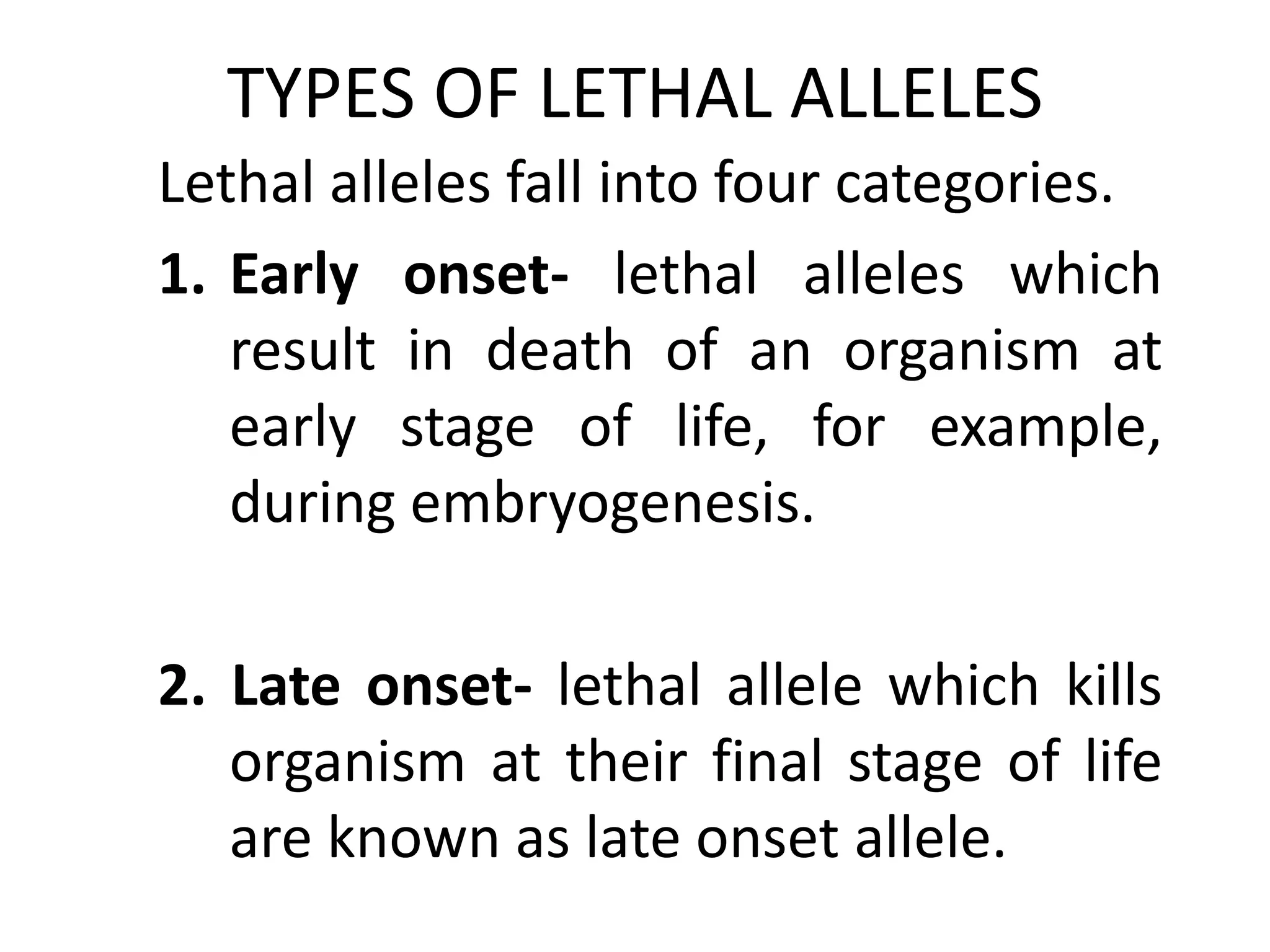 Lethal genes and gene therapy | PPTX