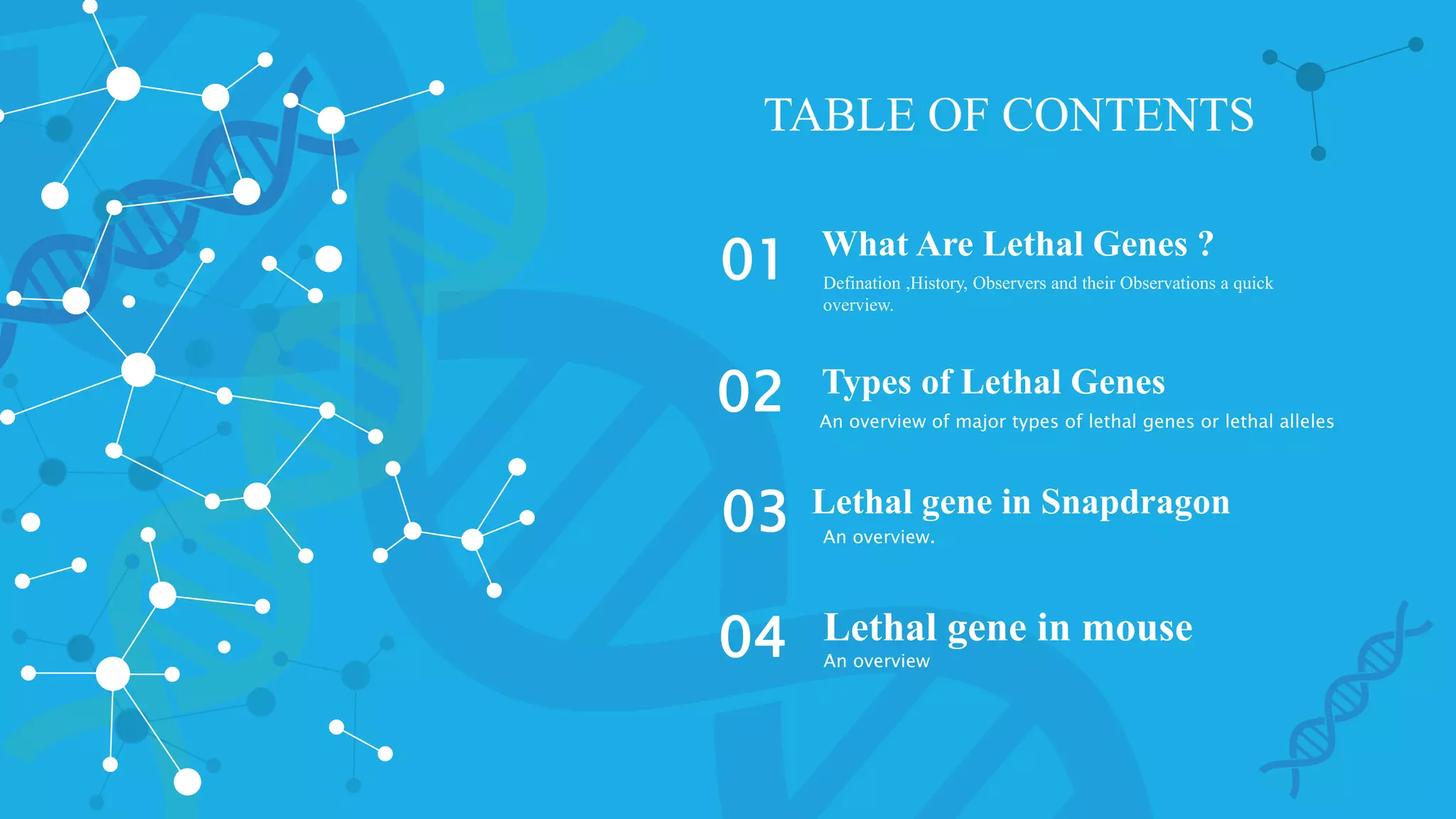Lethal genes | PPTX
