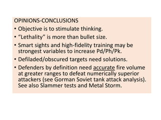 Small Arms Lethality variables 1.6e DRAFT | PPT