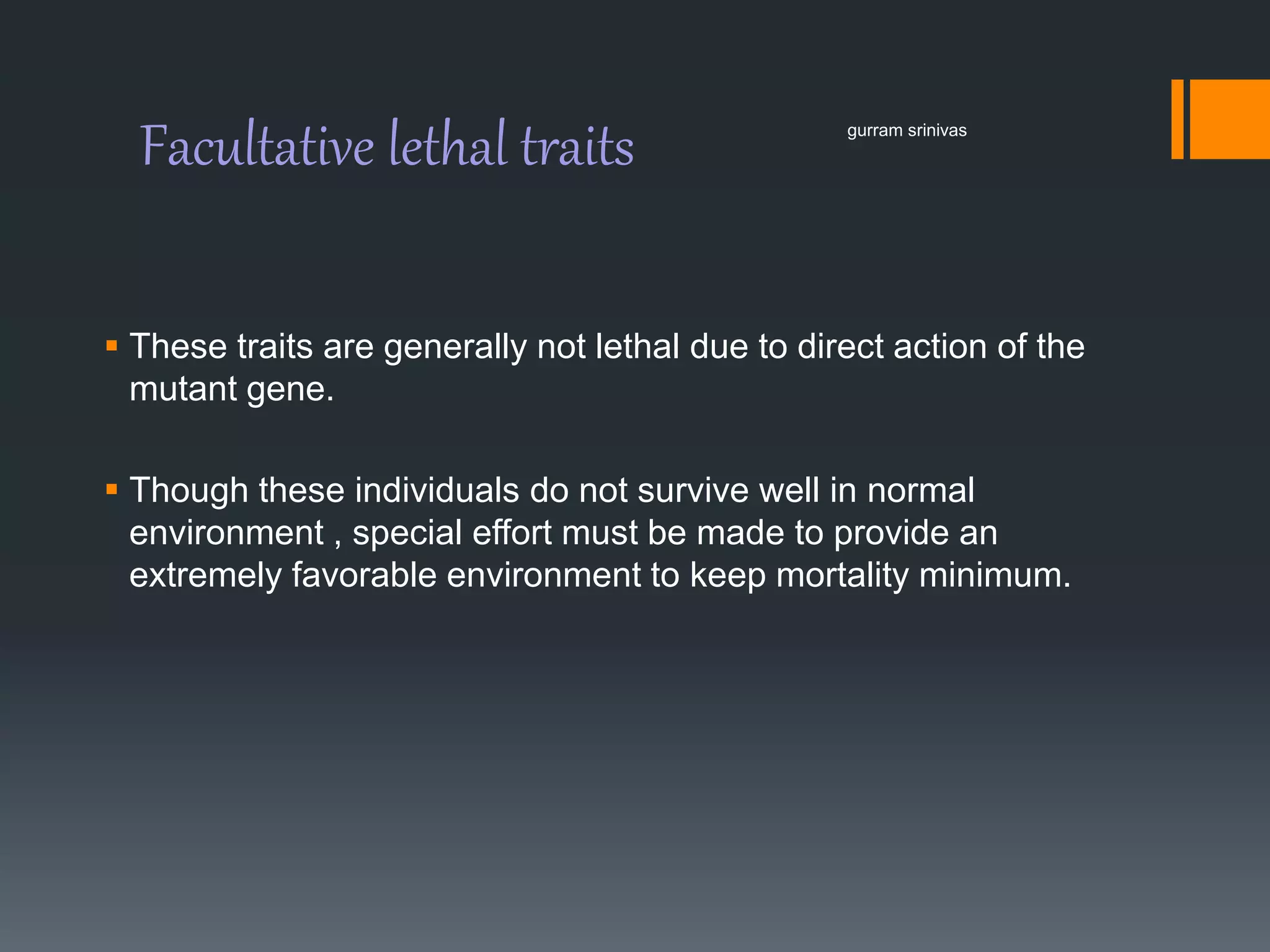 Lethals and mutations in poultry | PPTX