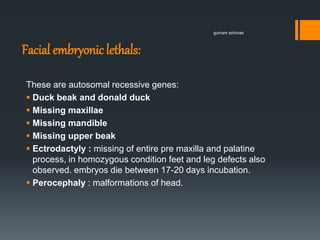 Lethals and mutations in poultry | PPTX