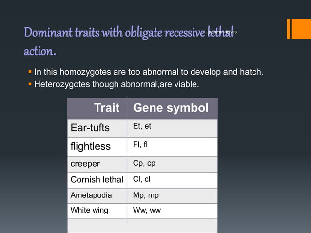 Lethals and mutations in poultry | PPTX