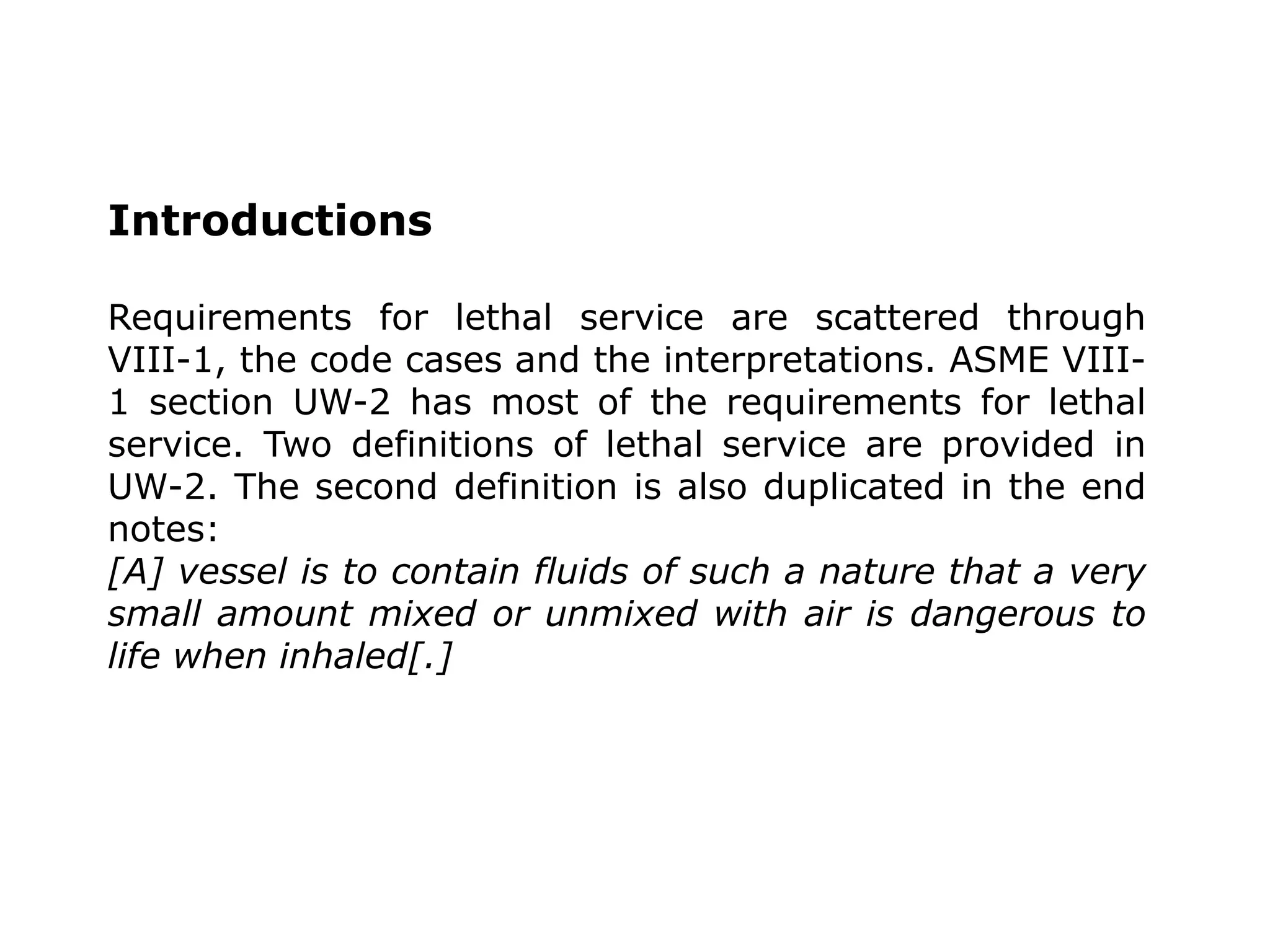 Lethal service quick guide | PDF