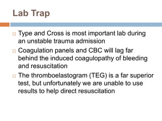 Lethal triad case study no questions | PPTX