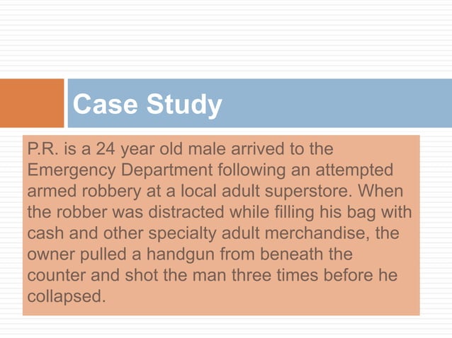 Lethal triad case study no questions | PPT