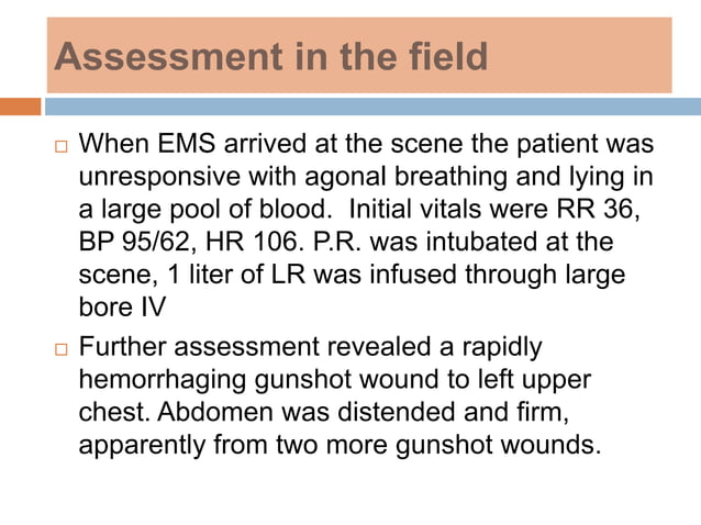 Lethal triad case study no questions | PPT