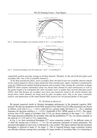MAC Protocol for Cognitive Radio Networks | PDF