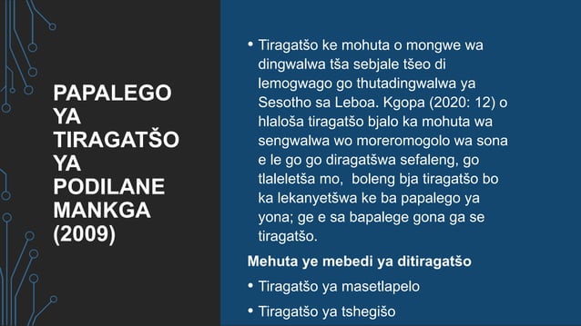 Lethebo final group presentation1 AFT220 | PPT