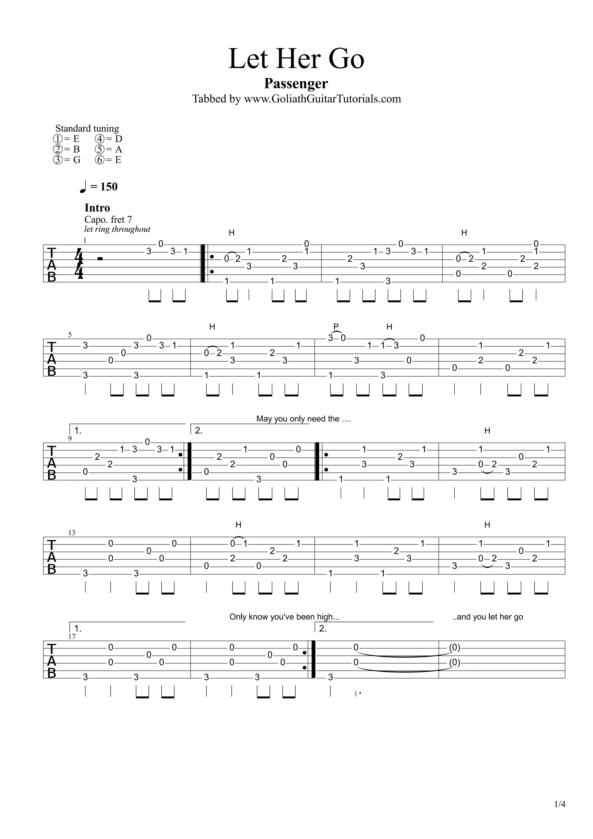 Passenger Let Her Go Pdf Free Download