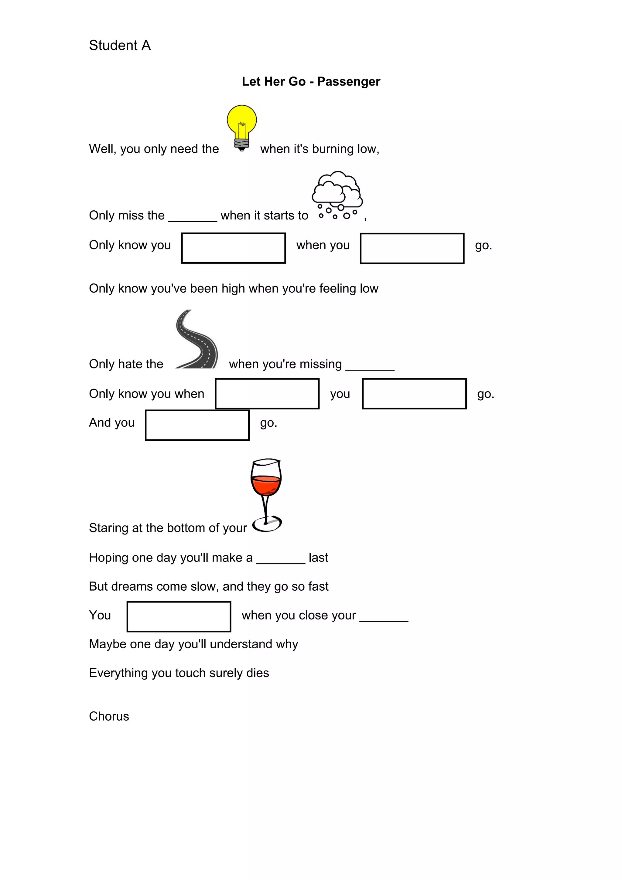 Let her go object pronouns | PDF