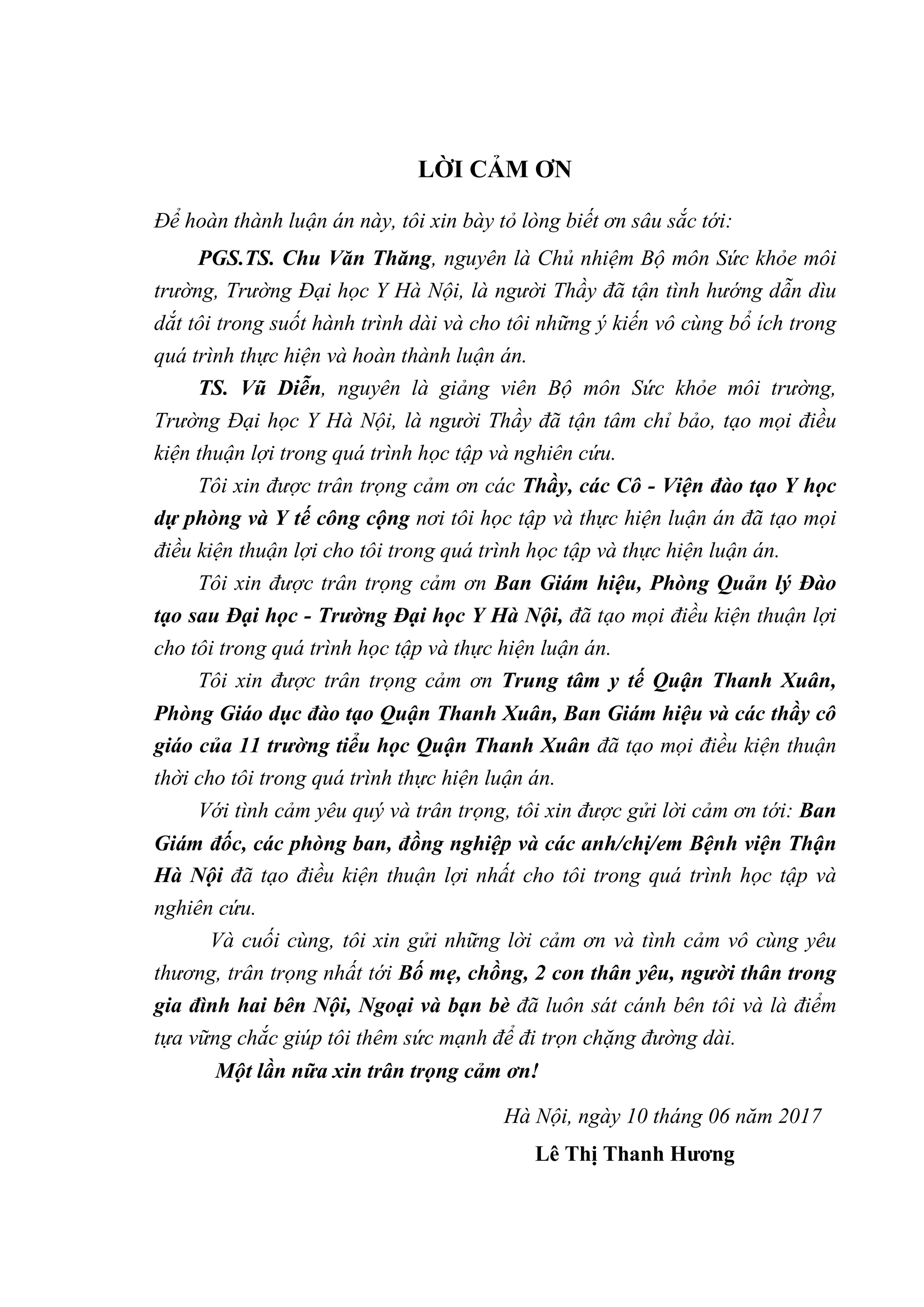 Luận án: Nghiên cứu điều kiện học tập, sức khỏe học sinh và đánh giá hiệu quả giải pháp can ...