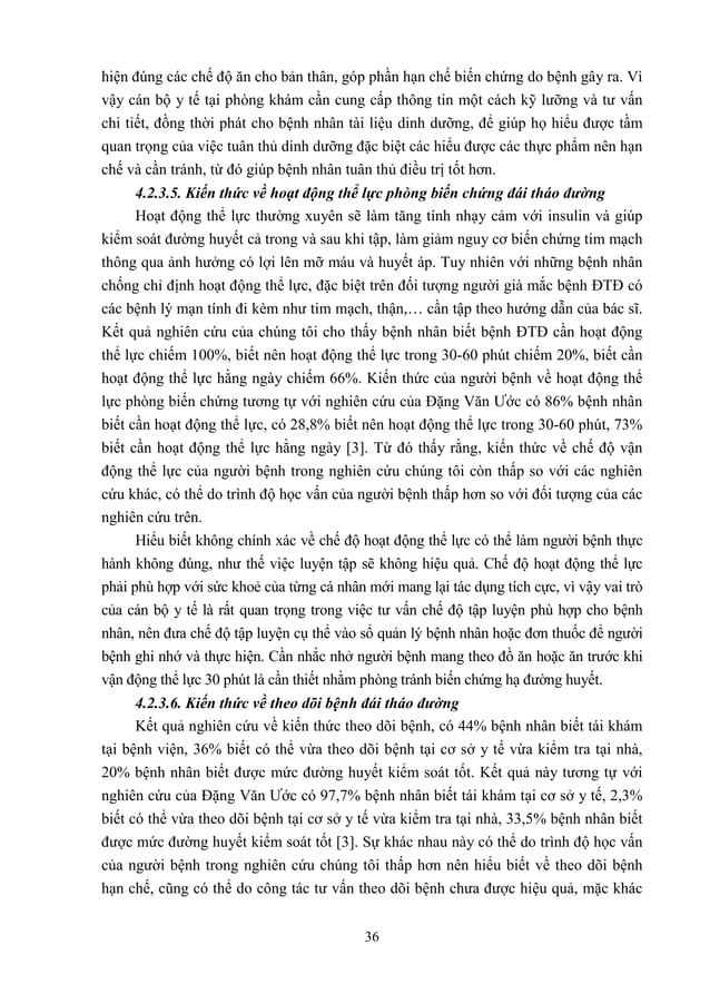 Đề tài: Tuân thủ điều trị phòng biến chứng đái tháo đường, HAY | PDF