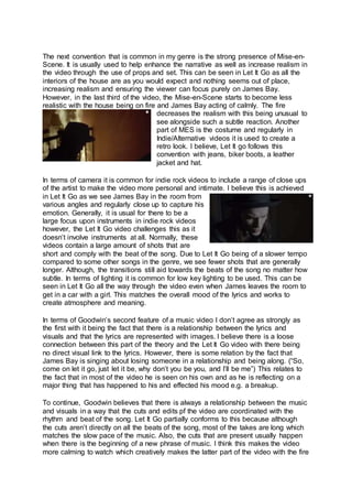 Let it go analysis with | DOCX