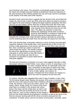 Let it go analysis with | DOCX