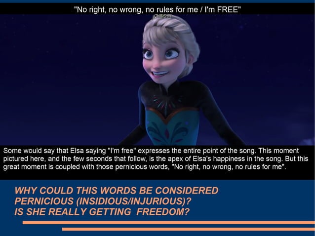 Frozen groupwork Let it go Elsa's facial expression and feelings | PPT