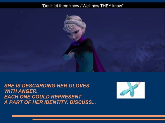 Frozen groupwork Let it go Elsa's facial expression and feelings | PPT