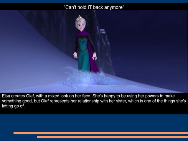Frozen groupwork Let it go Elsa's facial expression and feelings | PPT
