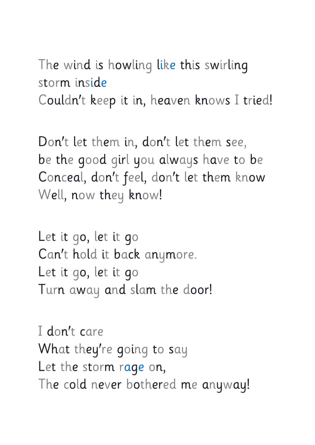 Let It Go Frozen - Song Code Mapped SSP | PDF