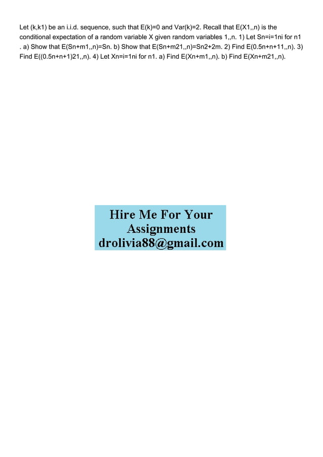 Let kk1 be an iid sequence such that Ek0 and Vark.pdf